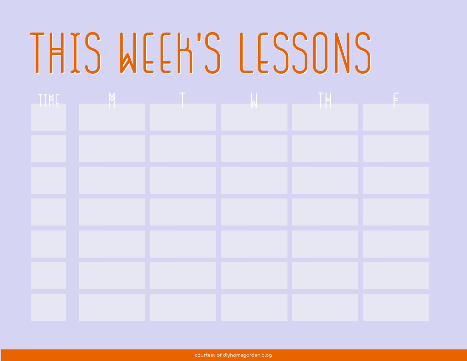 Free Printable: Lesson Plan Sheet for Homeschooling or Unschooling